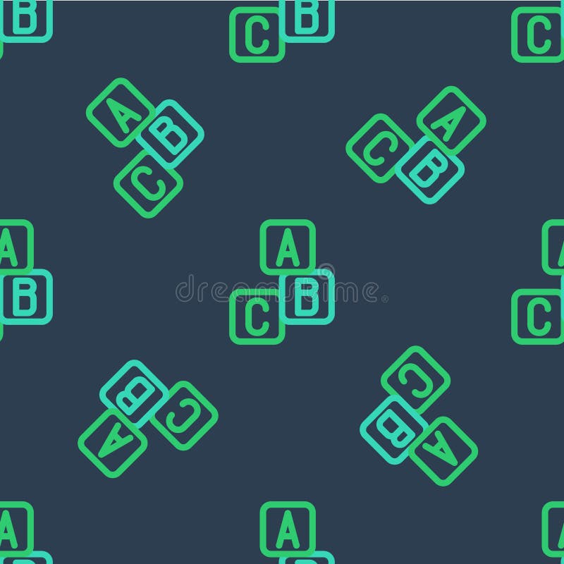 Abc Cubes Green Color Stock Illustrations – 401 Abc Cubes Green Color ...