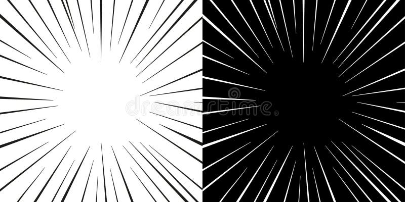 Line Action Comic Effect, Explosive Force, Concentration Line Burst from Center, Motion Effects ...