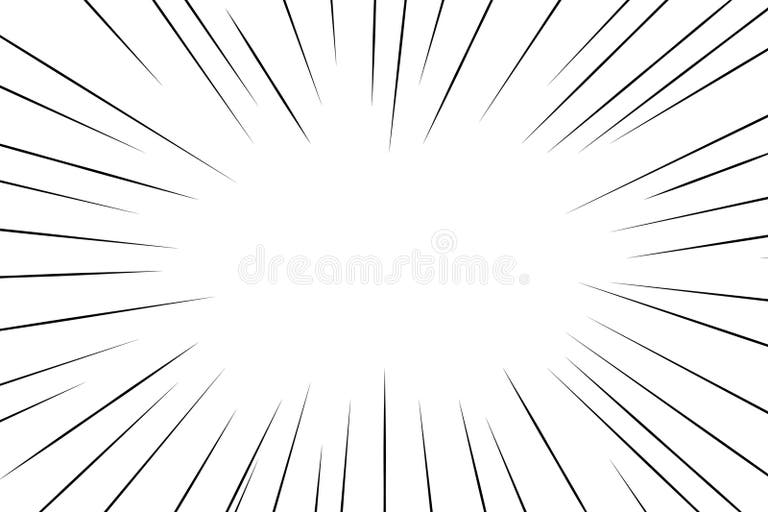 Line Action Comic Effect, Explosive Force, Concentration Line Burst ...