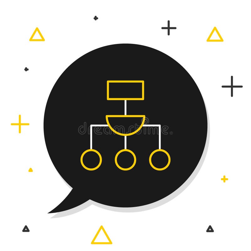 Line Algorithm Icon Isolated On White Background Algorithm Symbol Design From Artificial