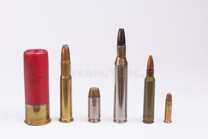 Bullets Line Up stock photo. Image of metal, copper, police - 28755746