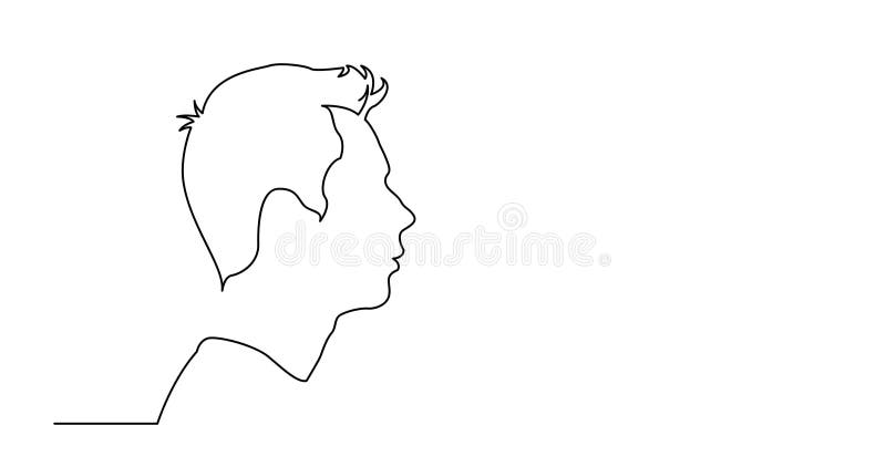 Line Animation of Man Profile View Stock Video - Video of businessman ...