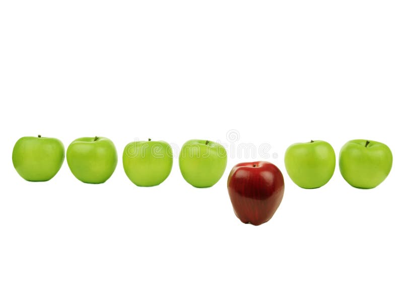 Line of Apples 2 stock image. Image of leader, diet, weight - 3707005