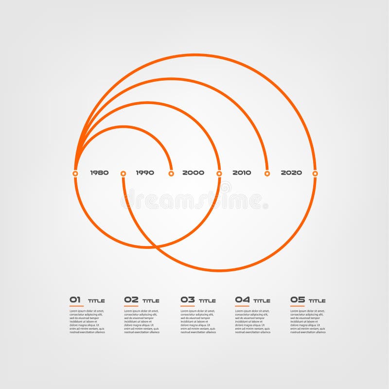 Line Arc Chart Steps Infographics - Can Illustrate a Strategy, Workflow ...