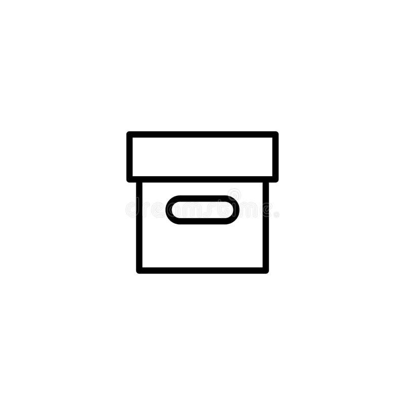 Line Archive Box White Background Stock Illustrations – 755 Line ...