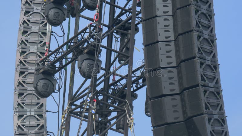 Sound Light Tower stock footage. Video of celebration - 174073772