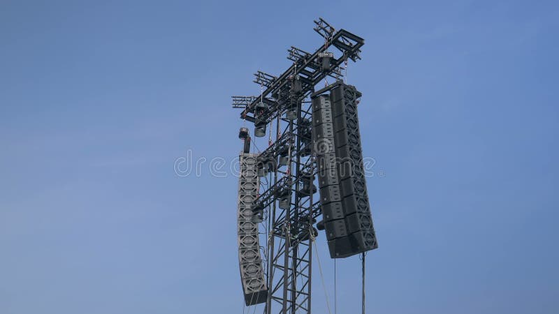 Sound Light Tower stock footage. Video of celebration - 174073772