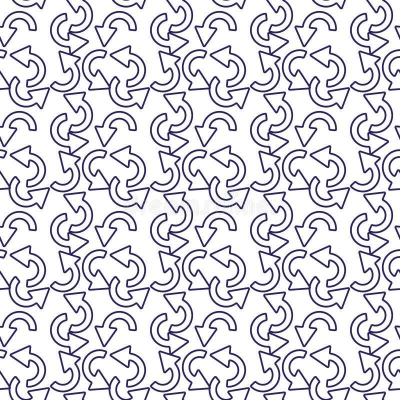 Line Arrows Seamless Pattern. Creative Abstract Background. Vector ...