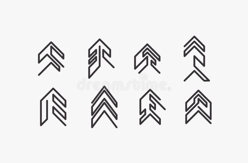 Line Art Arrow Head. Good for Logo, Symbol Stock Illustration ...