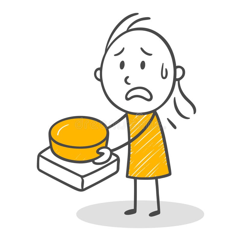 Line Art Character Visual Expressing Hesitation and Tough Choice in ...