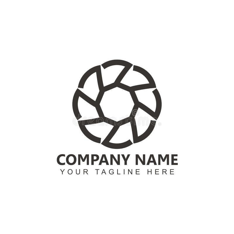 Line Art Circle Logo Design Inspiration Stock Vector - Illustration of ...