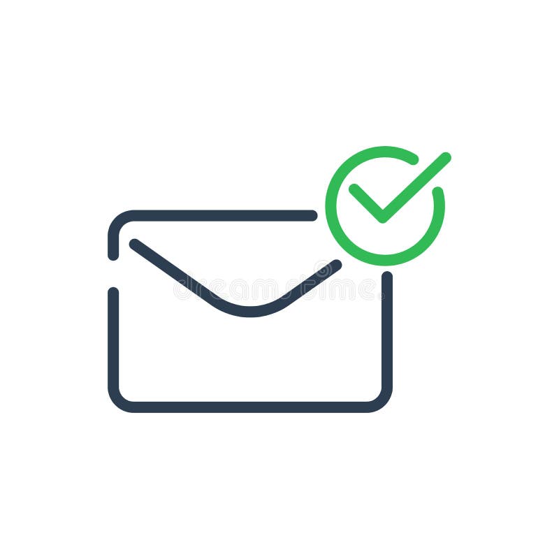 Line Art. Confirmation Message Vector Stock Vector - Illustration of ...