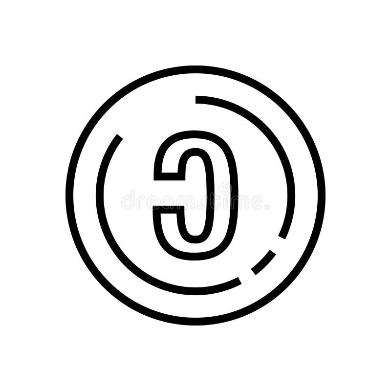 Line Art. Copyleft Sign Illustration Vector Stock Vector - Illustration ...