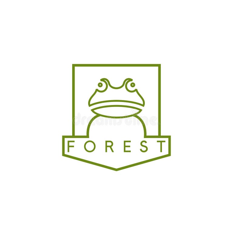 Line art crest with simple stock illustration. Illustration of contour ...