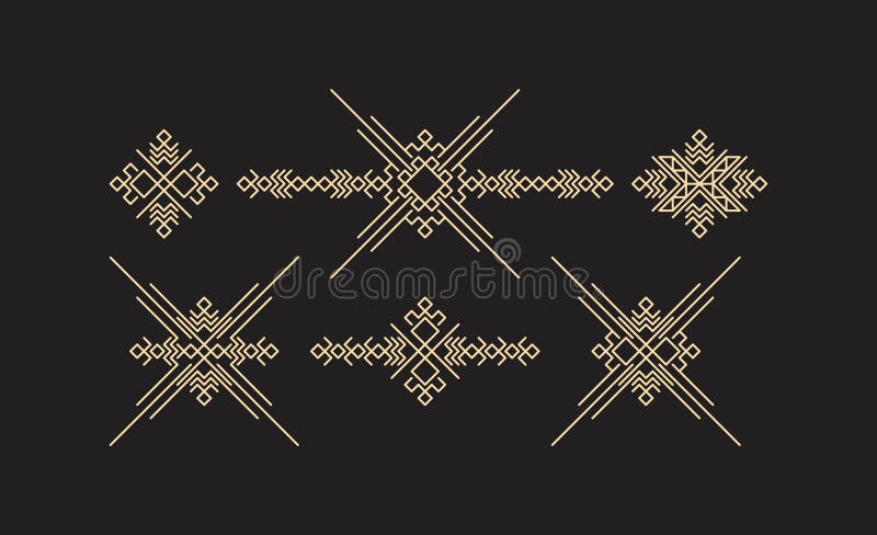 Line Art Design for Invitation, Poster, Badge, Monogram. Elegant Luxury ...