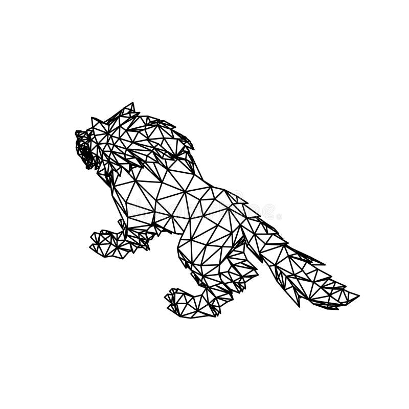 Low Poly Wolf Portrait Stock Illustrations – 205 Low Poly Wolf Portrait ...