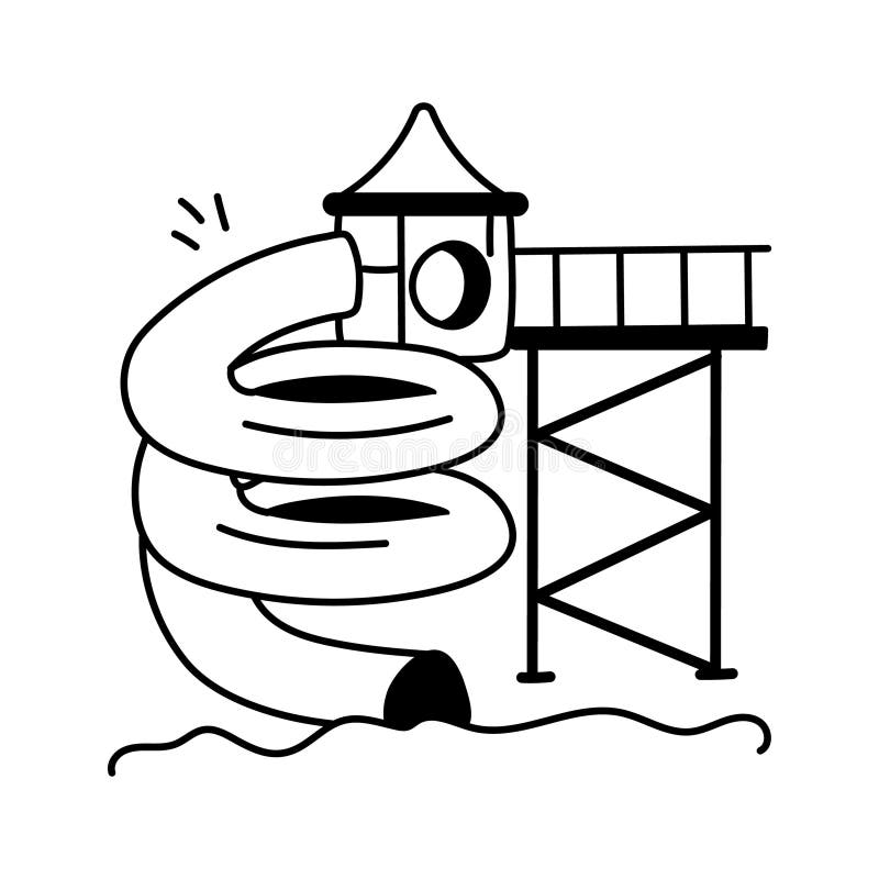 Water Slide Drawing