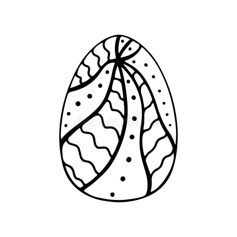 Easter Egg Line Art Stock Illustrations – 15,147 Easter Egg Line Art ...