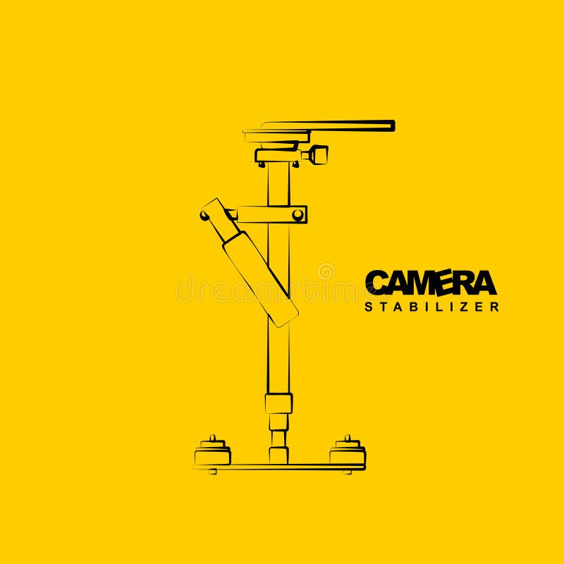 Line Art of Gimbal Stabilizer Vector Illustration Stock Vector ...