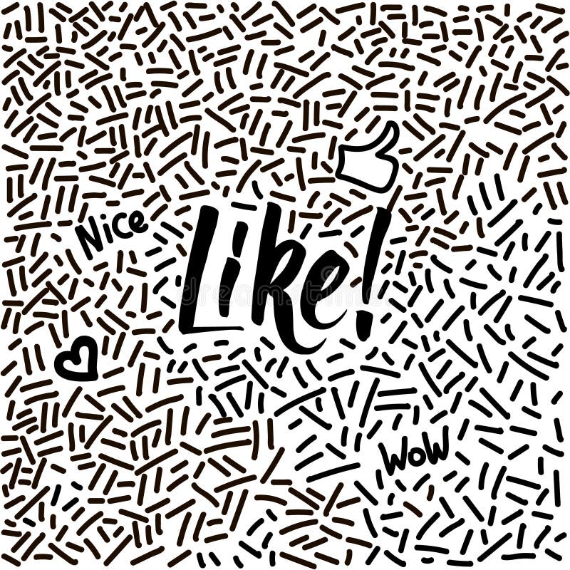 Line-art Hand-drawn Doodle with Modern Calligraphy Word Vroom! Stock ...