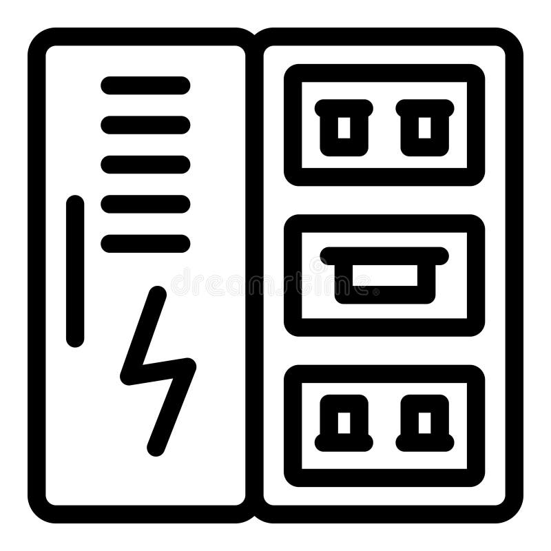 Electrical Control Panel with Wires and Switches for Managing Power ...