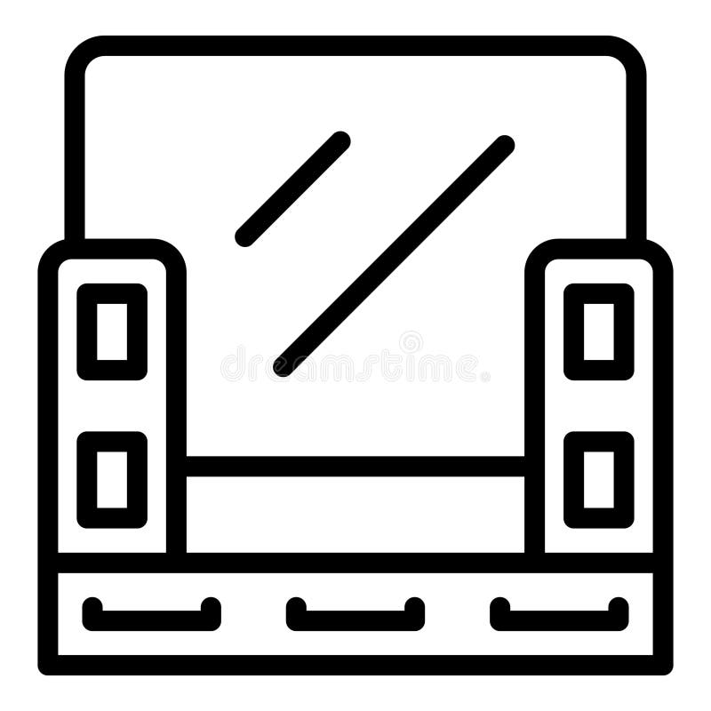 Line Art Icon of a Graphic Tablet, Representing Digital Illustration ...