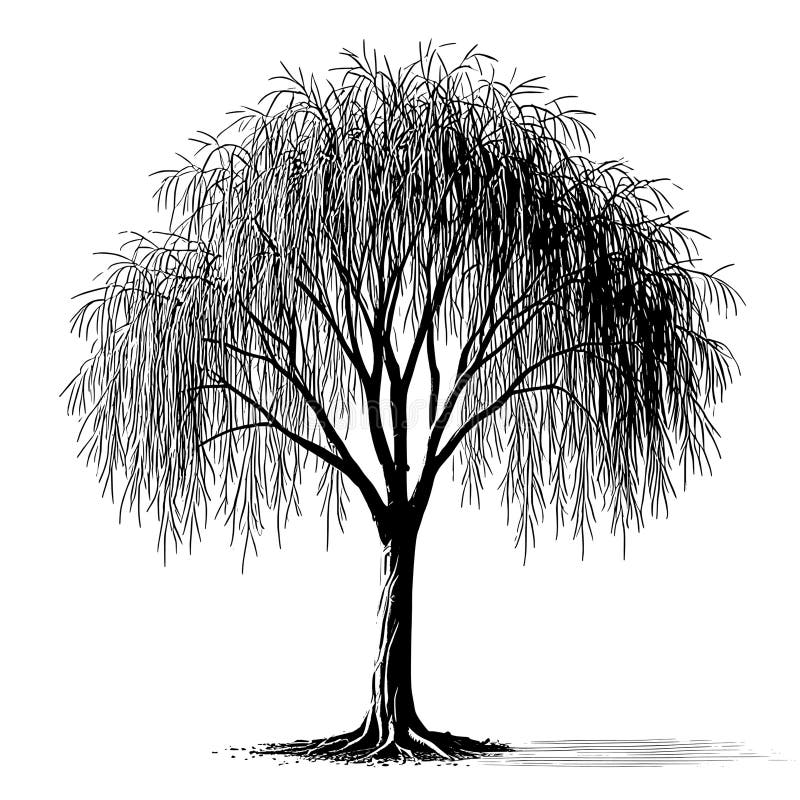 Black Willow Tree Icon Stock Illustrations – 726 Black Willow Tree Icon ...