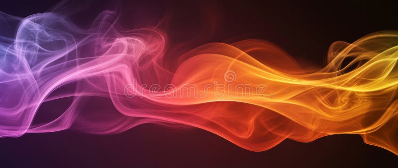 A Line Art Illustration with an Abstract Smoke Background Stock Image ...