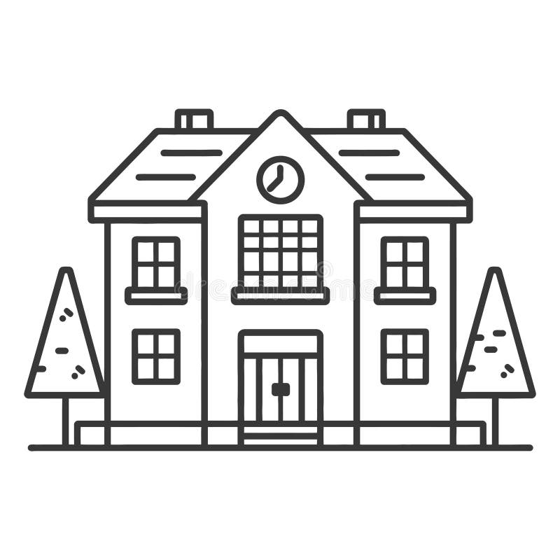 AI-Generated Building Illustration Stock Vector - Illustration of gable ...