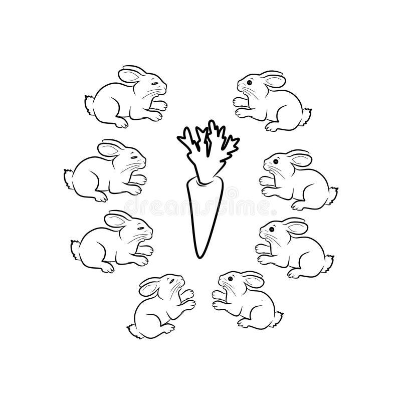 Eight Rabbits Stock Illustrations – 52 Eight Rabbits Stock ...