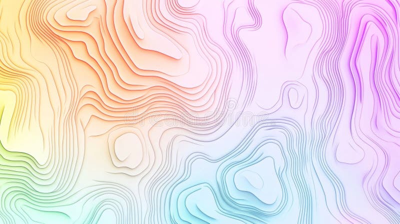 This Line Art Illustration Features a Simple Bulging Pattern that is ...