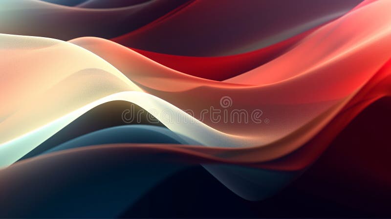 Line Art Illustration on Light Background. Motion Line Design. Vibrant Gradient Background Stock ...