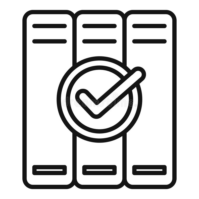 Checked Quality Assurance Icon on Documents Stock Vector - Illustration ...