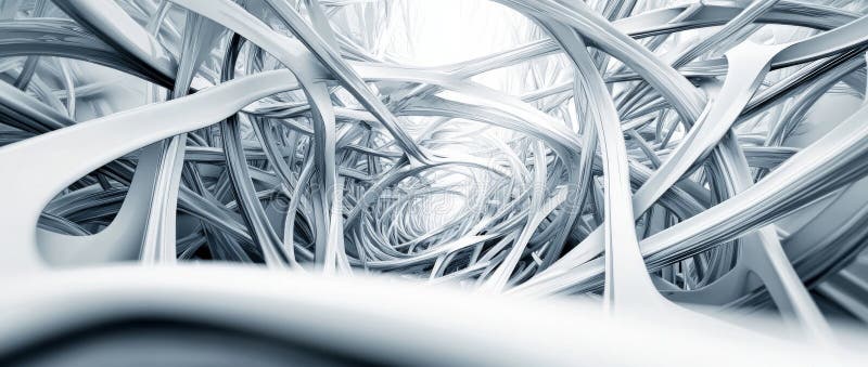 Line Art Illustration of a Steel Structure in Abstract Form Stock Photo ...