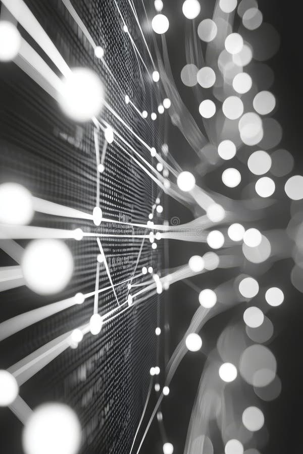 Line Art Illustration of a Technology Grid Stock Image - Image of ...