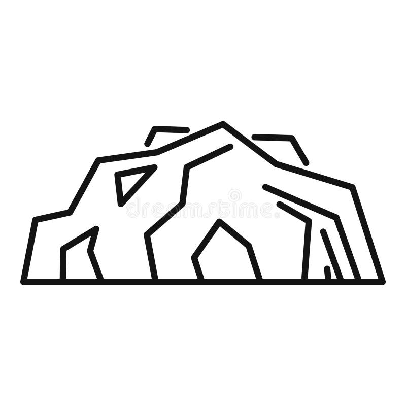 Mountain Range Logo Forming Abstract Geometric Shape Stock Vector ...