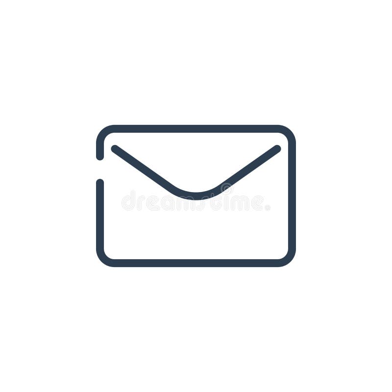 Outline Email Icon. Line Mail Symbol for Website Design Stock Vector ...