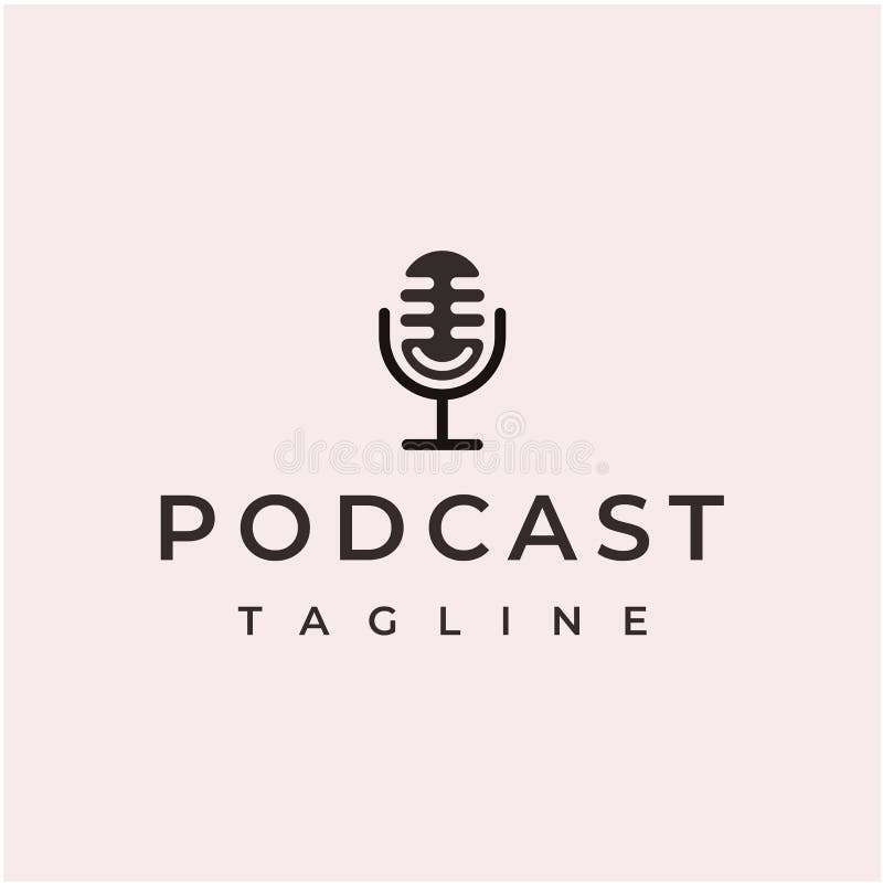 Comedy Podcast Logo Design Inspiration Stock Vector - Illustration of ...
