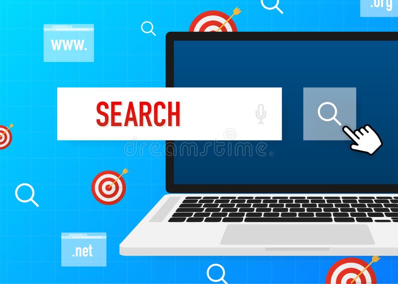 Line Art Search Line for Banner Design. Business Icon. Banner Vector ...