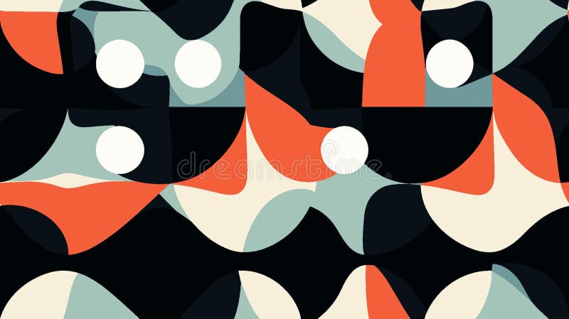 Line Art Shapes Abstract Vector Pattern Design with Geometric Figures ...