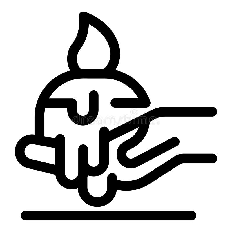 Hand Holding Burning Earth Climate Change Icon Stock Vector ...