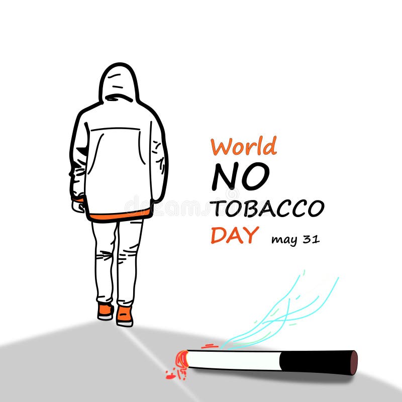 Line Art, Tobacco, Stop Somoking Stock Illustration - Illustration of ...