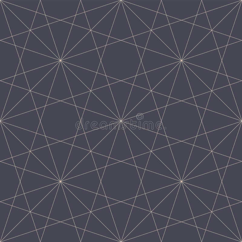 Line Art Tracery Grid Outline Seamless Pattern Vector Subtle Abstract ...
