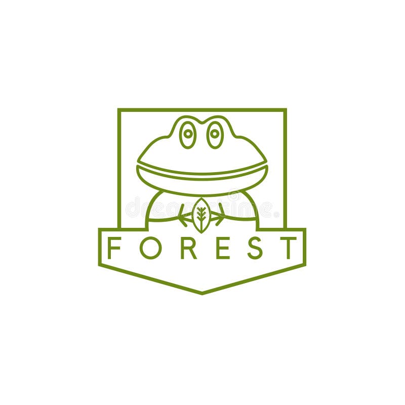 Simple frog silhouette stock vector. Illustration of icon - 118028521