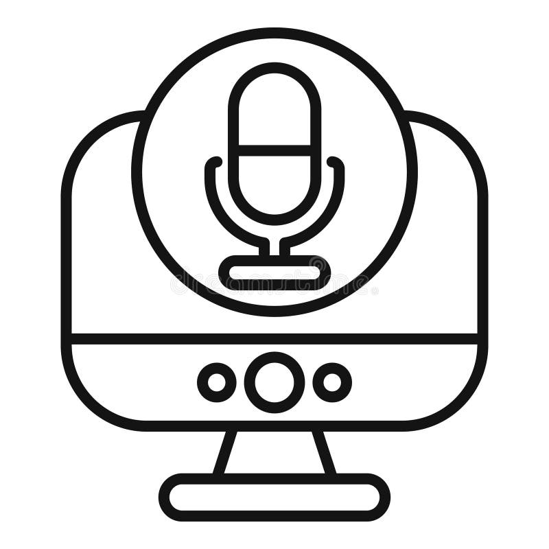 Computer Software Performing Voice Search with Microphone Icon Stock ...