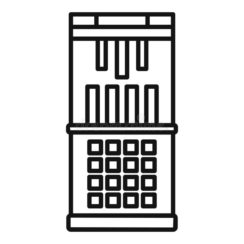 Big Data Center Server Room Hosting Icon Showing Cloud Computing Stock