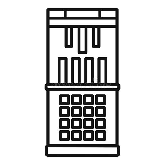 Big Data Center Server Room Hosting Icon Showing Cloud Computing Stock Vector - Illustration of ...