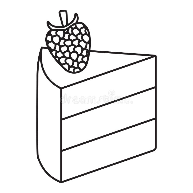 Layer Cake Slice Stock Illustrations – 2,593 Layer Cake Slice Stock ...