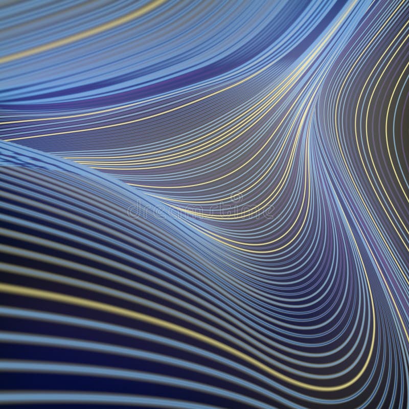 Line Art Web Striped Multi Colored Backdrop. 3d Rendering Digital ...