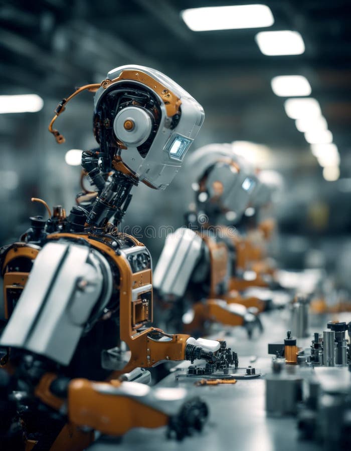 Line Assembly Robot Factory Automation Smart Industry Robotic ...